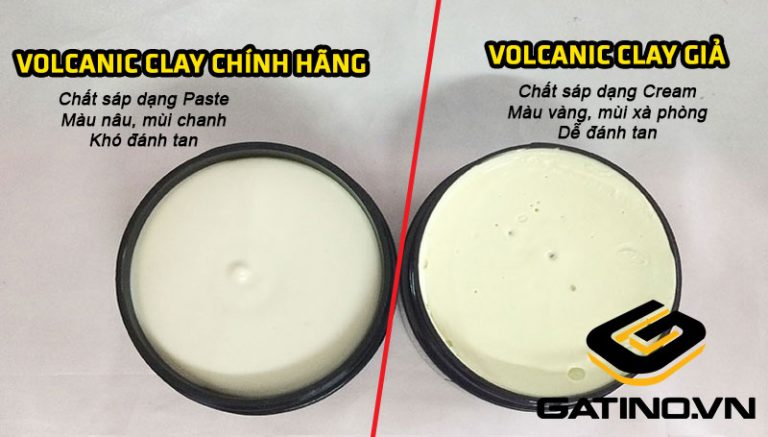 Cách phân biệt sáp Volcanic Clay giả và sáp Volcanic Clay chính hãng
