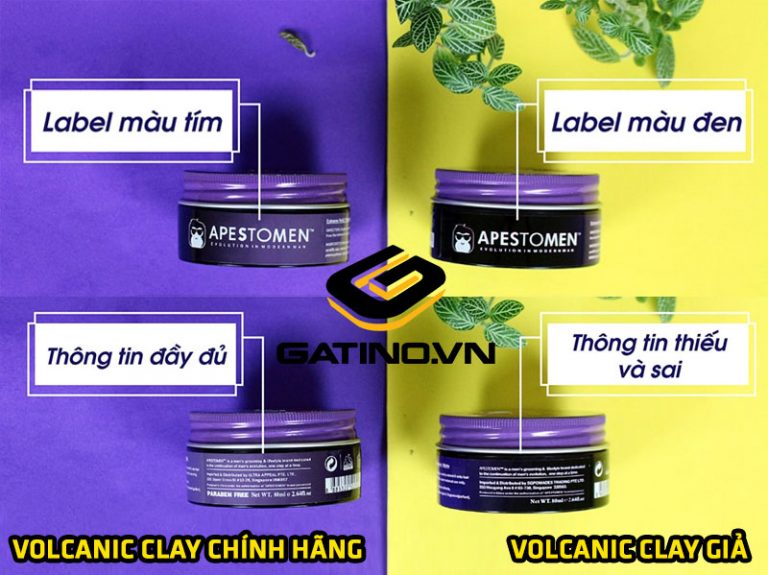 Cách phân biệt sáp Volcanic Clay giả và sáp Volcanic Clay chính hãng